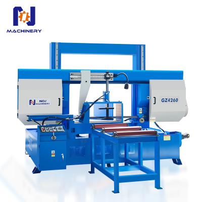 China Metal Cutting Machine GZ4260 Hydraulic Angle Horizontal Metal Band Saw Machine for sale