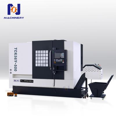 China Hot Sale TCK56Y GSK Controller Slant Bed Cnc Lathe Turning Cnc Machining Cnc Turning for sale
