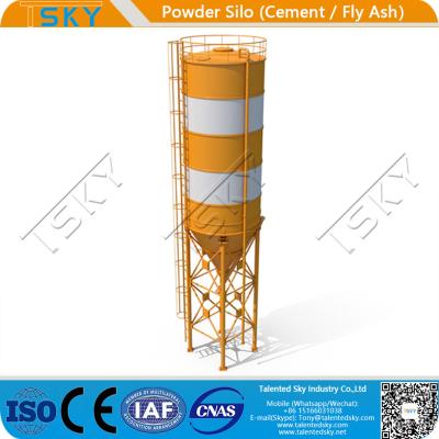 China ISO Industrial Cement Lime Fly Ash 500T Powder Silo for sale