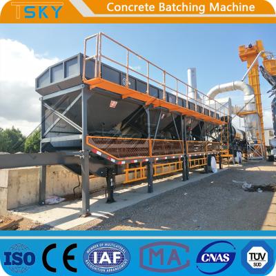 China 6400mmx1600mmx3000mm 800L/H Batching Plant Machine for sale
