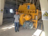 China Skip Hopper Feeding HZS50 Concrete Batching Plant for sale