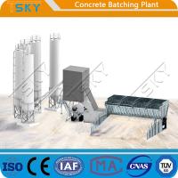 China Skip Hopper Feeding HZS50 Concrete Batching Plant for sale