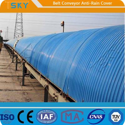 China Anti Rain Belt Conveyor Cover SGS Batching Plant Spare Parts for sale