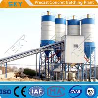 China Belt Conveyor Feeding 20m³/h 180s Precast Batch Plant for sale
