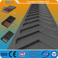 China Herring Bone Patterned Rubber Conveyor Belt for industrial transportation for sale