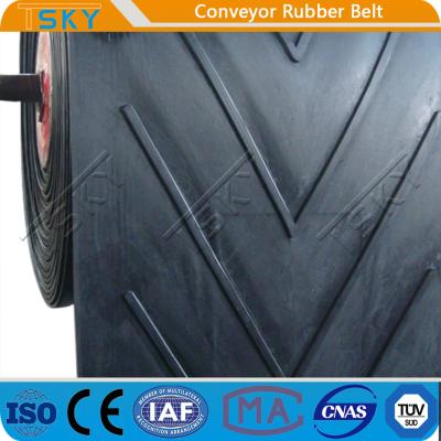China Close-V Chevron Shape Herring-Bone Pattern Rubber Conveyor Belt for sale