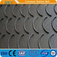 China CEMA Fan Shape 300mm Chevron Rubber Conveyor Belt for sale