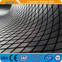 China Diamond Grooved Rubber Conveyor Belt Diamond Rubber Sheet for sale