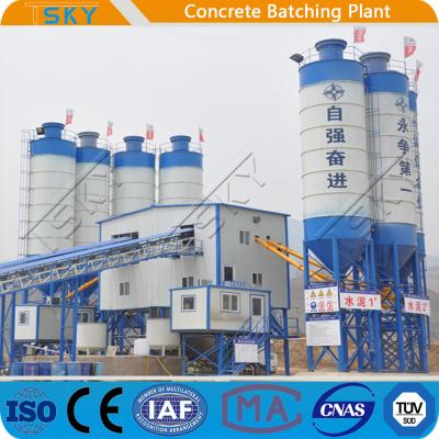 China 2x55KW HZS180 Ready Mixed Concrete Batching Plant for sale