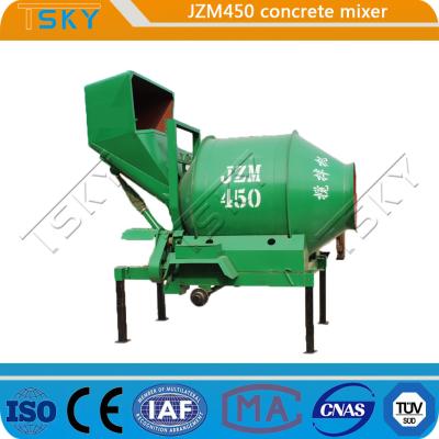 China ISO JZM450 Low Noise 18m3/H Industrial Concrete Mixer for sale