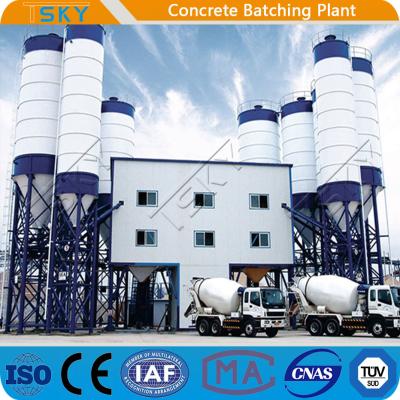 China Compact Modular 180m3/h Stationary Batching Plant for sale