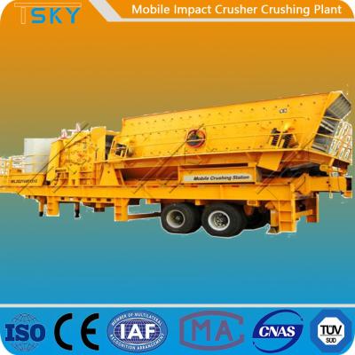 China TS3S1548F1010 100tph Mobile Impact Crushing Plant for sale
