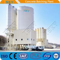 China High Aggregate Storage Silo Feeding HLS240 Tower Batching Plant for sale