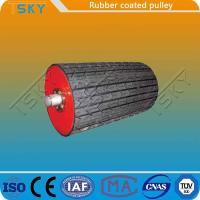 China Coal Mining Rubber Coated 25mm Conveyor Drum Pulley for sale