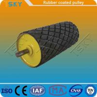 China Coal Mining Rubber Coated 25mm Conveyor Drum Pulley for sale