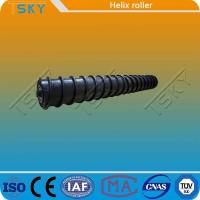 China Strong Self Cleaning Force Rubber Steel Spiral Roller for sale
