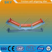 China JIS Standard Rubber Steel Friction Self Aligning Idler for sale