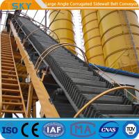 China 160mm Sidewall 3.15m/s B1200 High Angle Belt Conveyor for sale