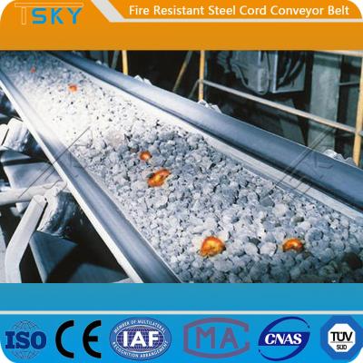 China ST/S2000 Fire Retardant 6.0mm Steel Cord Conveyor Belt for sale
