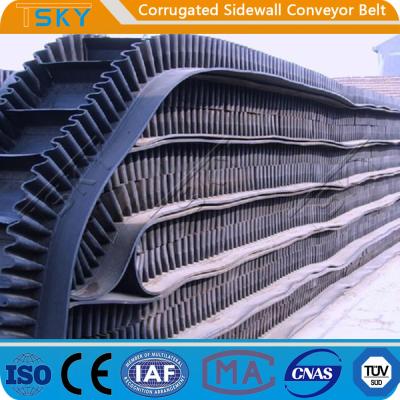 China B500 Corrugated Sidewall Rubber Conveyor Belt for sale