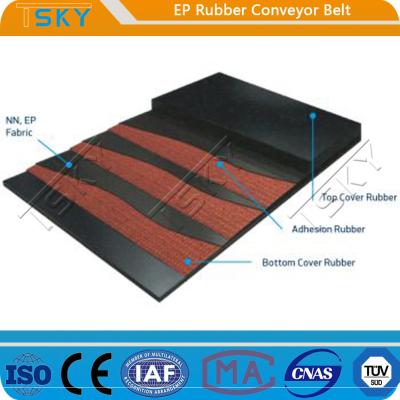 China Light Weight EP150 350mm Conveyor Rubber Belt for sale