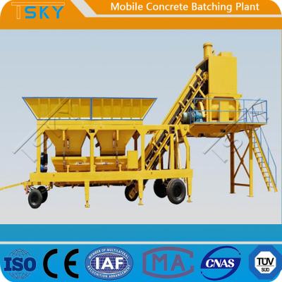 China Accurate Weighing HZS35 Mobile Concrete Batching Plant for sale