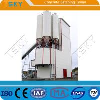 China Skip Hoist Feeding Precast 15m³ Concrete Batching Plant for sale