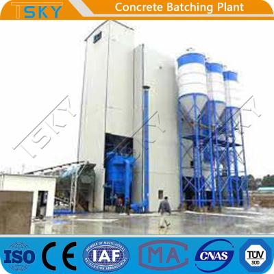 China High Aggregate Storage Silo HLS180 Concrete Batch Plant for sale