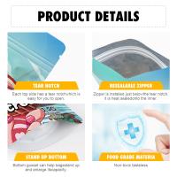 China Custom Printed Resealable Ziplock Food Die Cut Bag Smell Proof Stand up Pouches Aluminum 3.5G Plastic Packaging Mylar Bags for sale