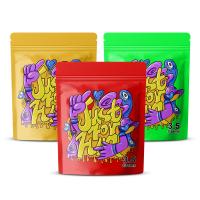 China Custom Wholesale Logo Popcorn Candy Laminating Edible Clear 3.5g Sealed Mylar Plastic Pouches Bags for sale