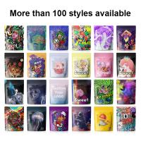 China Custom Wholesale Logo Popcorn Candy Laminating Edible Clear 3.5g Sealed Mylar Plastic Pouches Bags for sale