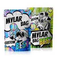 China Hot Sell Good Quality Holographic Custom Mylar Bag Smell Proof Plastic Packaging Laminated Custom Printed Mylar Bags for sale