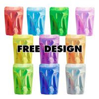 China Stand up Smell Proof 3.5 Ziplock Pouches Custom Die Cut Printed Mylar Bags for sale