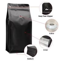China Custom Printed Reusable Aluminum Foil Recyclable Packaging with Valve Zipper Featuring Custom Logo Print Coffee Pouch for sale