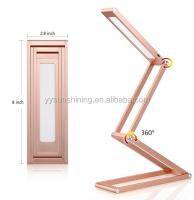 China Reading Room Folding LED Sensor Desk Lamp with Rechargeable Battery and Foldable Design for sale