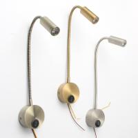 China Switch Control 360 Degree Rotated LED Flexible Gooseneck Wall Reading Light for Bedroom No DIY for sale