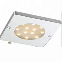 China 2.4w Super Slim LED Closet Light Square Metal Surface Mount Cabinet Light 12V DC for sale