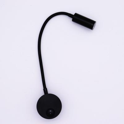 China Convenient USB Charging Port Flexible LED Wall Reading Light for Hotel Guests for sale