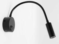 China Convenient USB Charging Port Flexible LED Wall Reading Light for Hotel Guests for sale