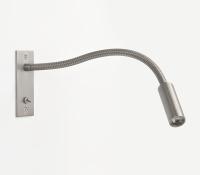 China Switch Control 360 Degree Gooseneck Modern Hotel Bed Reading Wall Light Led Wall Lamp 3w for sale