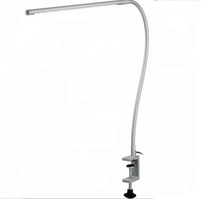 China IRON Aluminum Material Flexible Gooseneck Tube LED Table Light with Clamp for sale