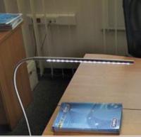 China IRON Aluminum Material Flexible Gooseneck Tube LED Table Light with Clamp for sale