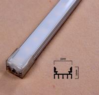 China Waterproof Aluminum Channel Profile LED Strip Light with 1m Length Milky White Diffuser for sale