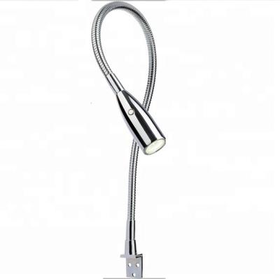 China 240lm LED Gooseneck Flexible Bed Headboard Reading Lights with Adjustable Brightness for sale