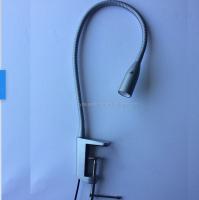China 4V DC Voltage Flexible Gooseneck LED Desk Lamp with Clamp Silver Finish for sale
