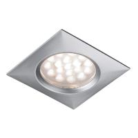 China 12V LED Recessed Under Cabinet Light Square Furniture Light with 55MM Cut-Out Size for sale