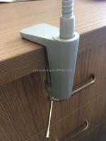 China 4V DC Voltage Flexible Gooseneck LED Desk Lamp with Clamp Silver Finish for sale