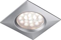 China 12V LED Recessed Under Cabinet Light Square Furniture Light with 55MM Cut-Out Size for sale