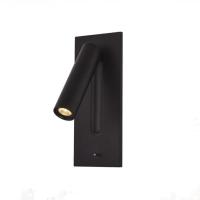 China Hotel Bedside Reading Light with 5V 2A USB Modern Design Plastic Shade Recessed Mount for sale