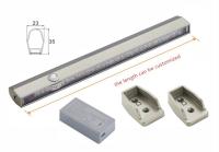 China 150lm LED Closet Lighting for 12V dc Motion Sensor Customized Length Clothes Hanger for sale